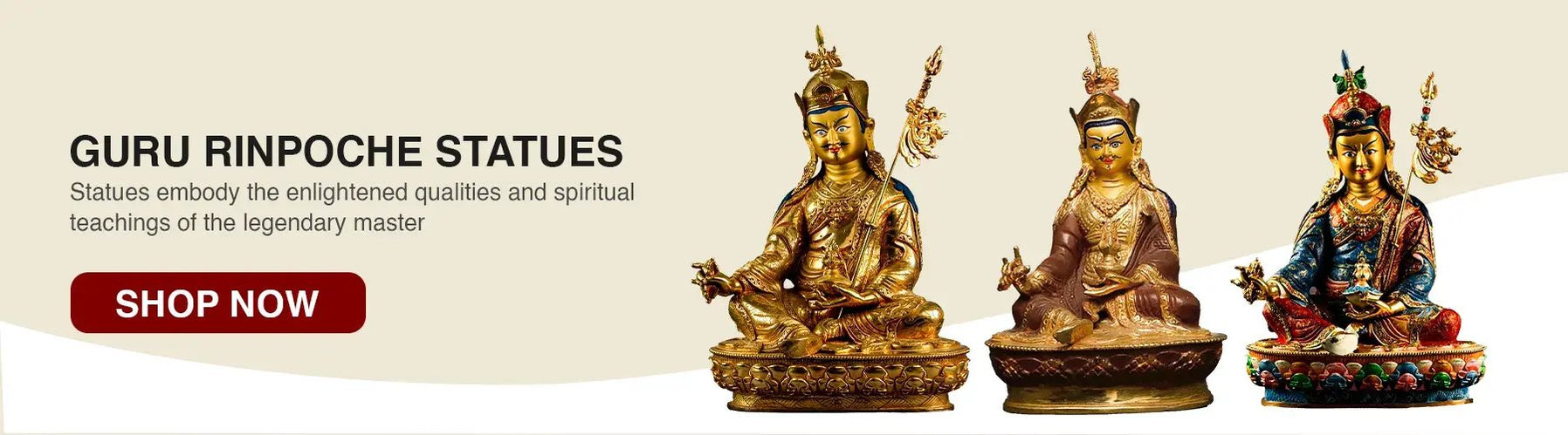 Exquisite 24k Gold Plated Guru Rinchope Statue — The Authentic Nepal